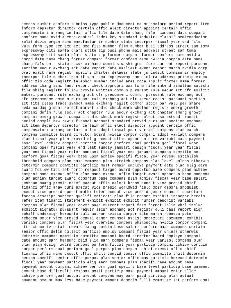 8 K - 0001045810 25 000039 - Preprocessed | PDF | Boolean Data Type | Xml Schema