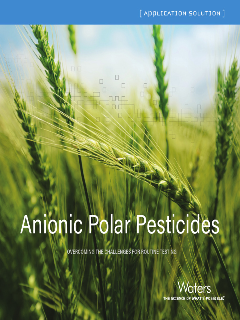 Reliable Testing of Anionic Pesticides | PDF | High Performance Liquid ...