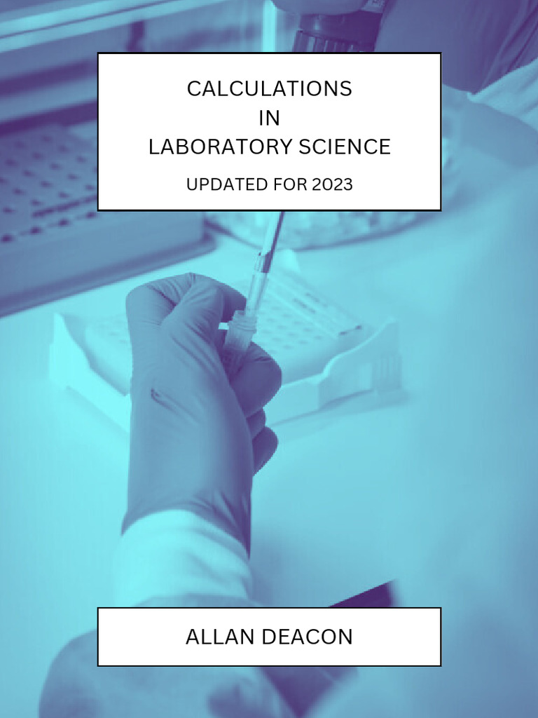 Calculation in Laboratory | PDF | Mole (Unit) | Litre