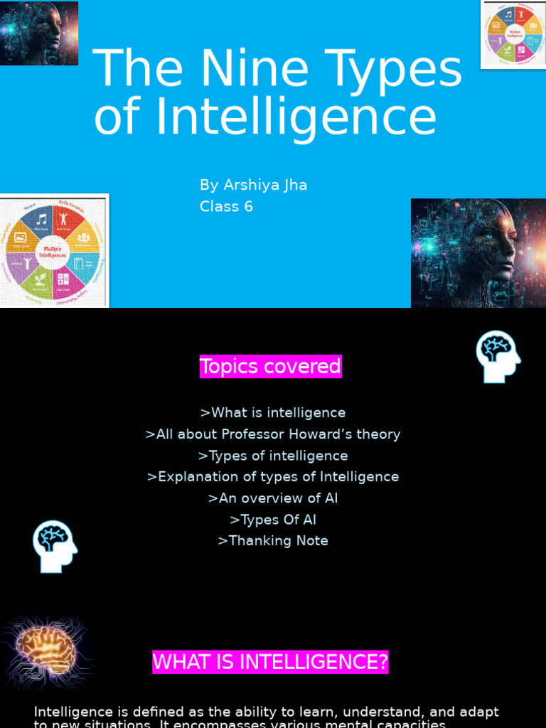 Understanding the Nine Intelligences | PDF | Intelligence ...