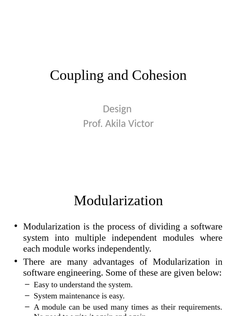 WINSEM2022-23 CSE3001 ETH VL2022230503050 Reference Material I 03-02-2023 Coupling and Cohesion ...