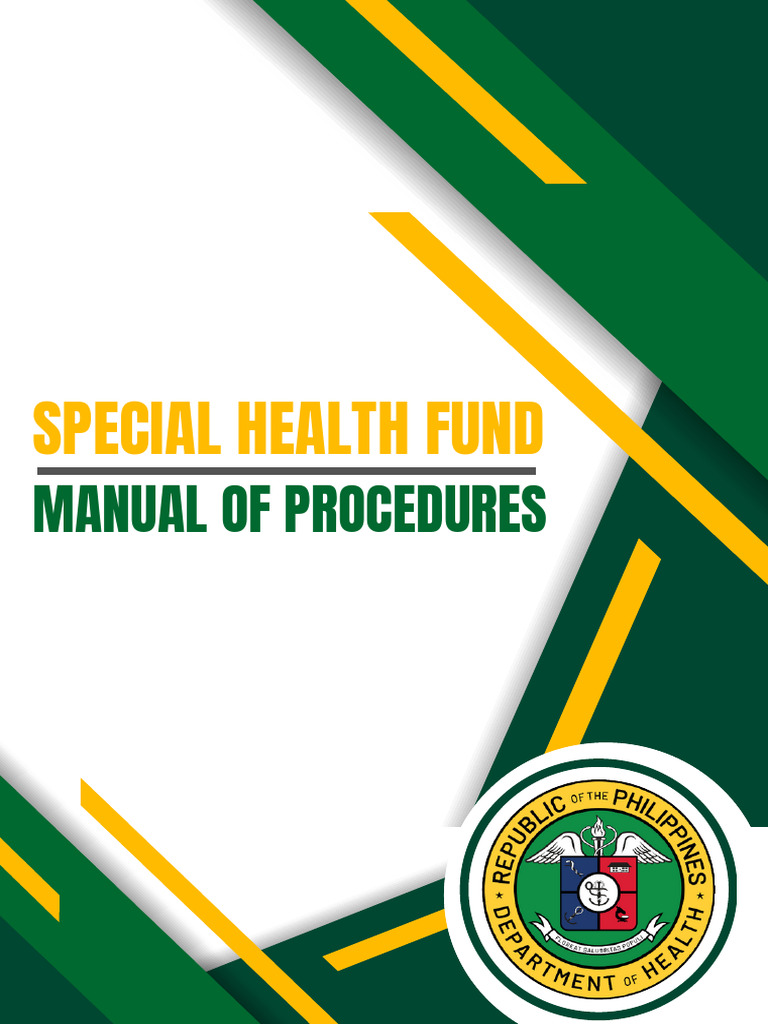 Special Health Fund Procedures Manual | PDF | Universal Health Care ...