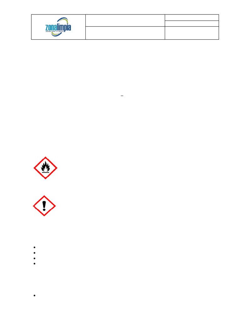 Ficha de Datos de Seguridad Gel Antibacterial Zonalimpia | PDF | Agua ...
