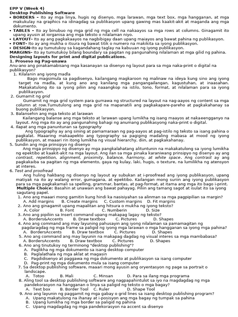 EPP V.lecture WS Q1W4 | PDF