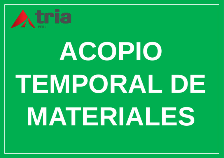 Acopio de Materiales Via | PDF
