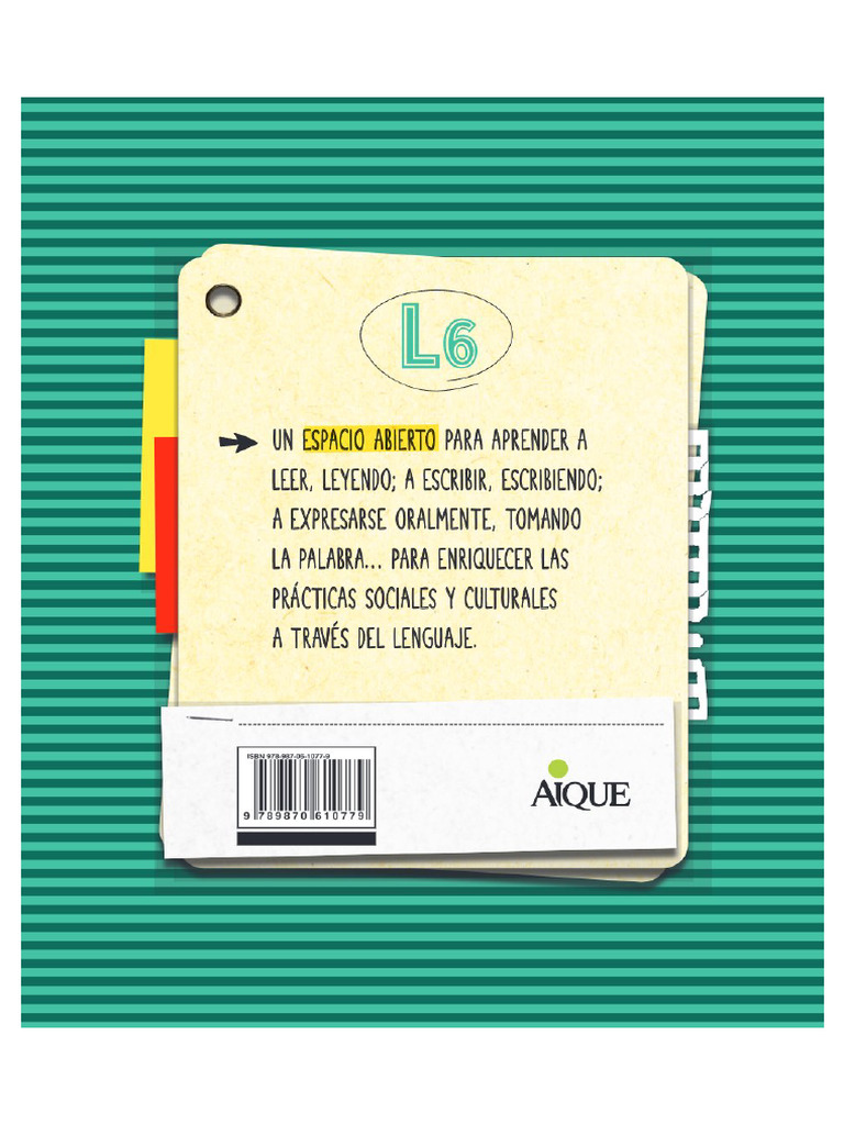 Practicas Del Lenguaje 6 - Aique | PDF