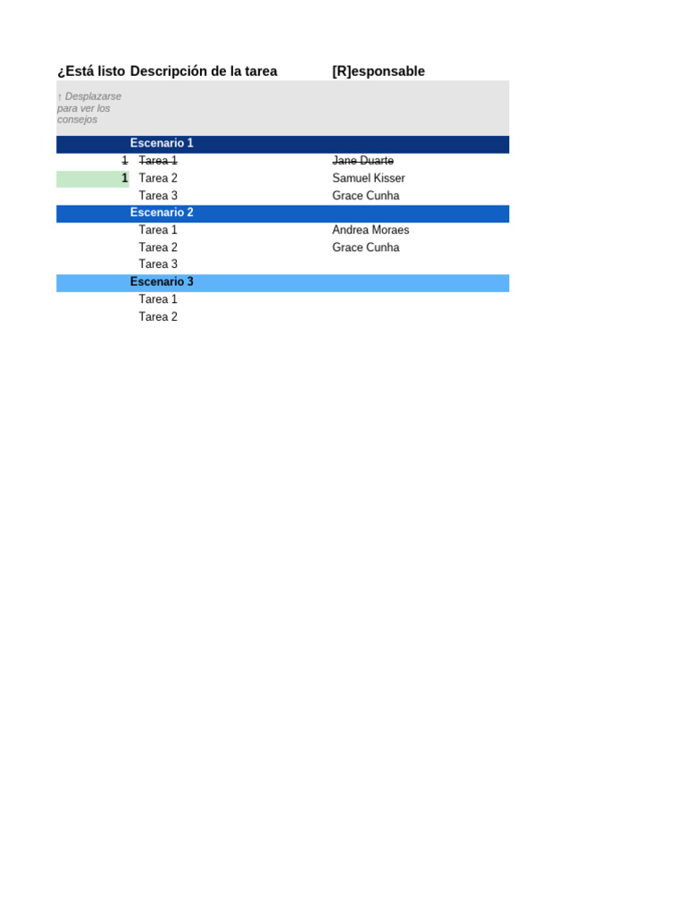Plantillas de matriz RACI en Excel | PDF