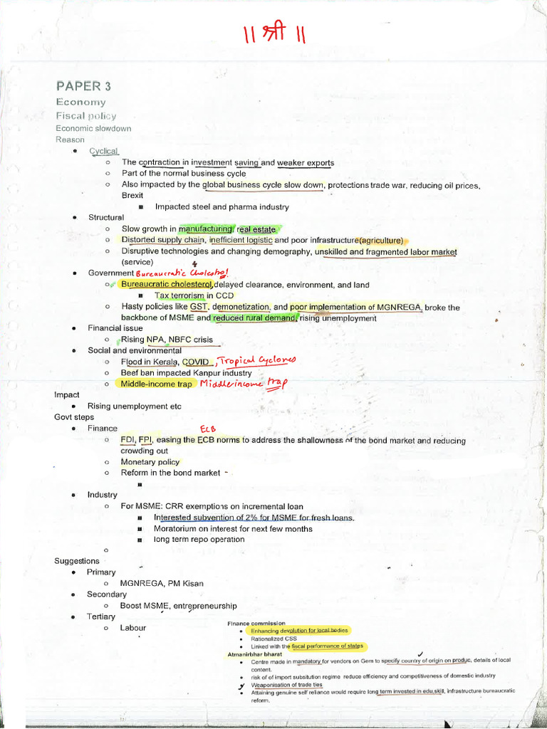 Annotated Economy Shruti Sharma 2025 | PDF | Biofuel | Ethanol