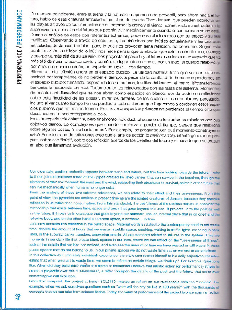 El Sentido de Lo Inútil /the Meaning of The Useless | PDF