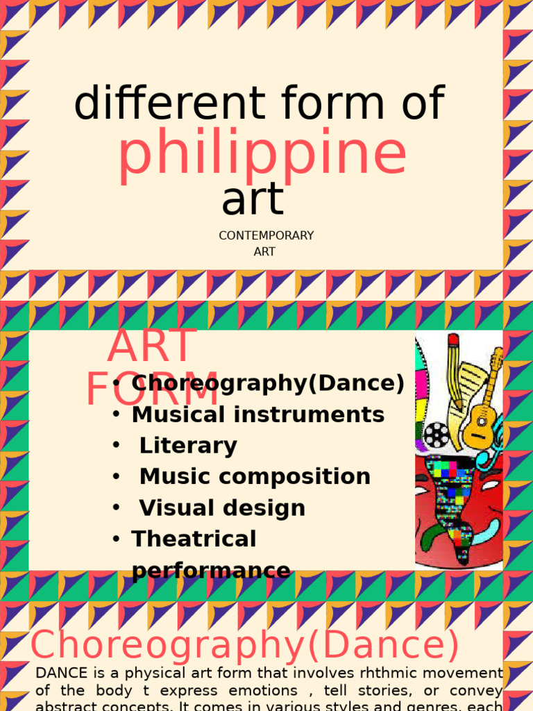 Philippine Contemporary Art Forms | PDF | Dances | The Arts