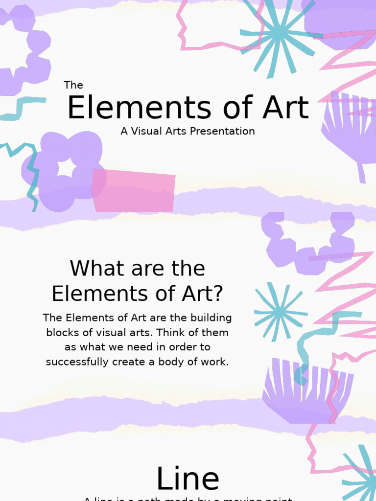 Elements & Principles of Art Visual Arts Presentation Pink Purple ...
