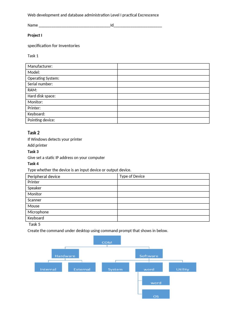 Web Development and Database Administration Level I Practical ...