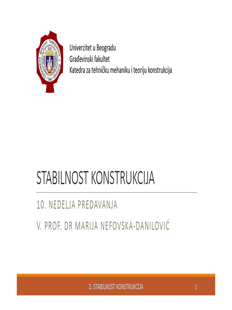 Predavanje 10 Nedelja | PDF