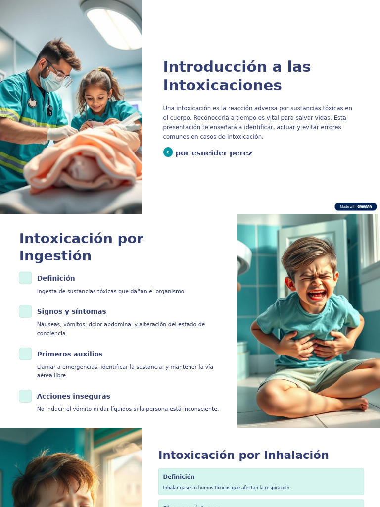 Introduccion A Las Intoxicaciones | PDF | Primeros auxilios | Vómitos