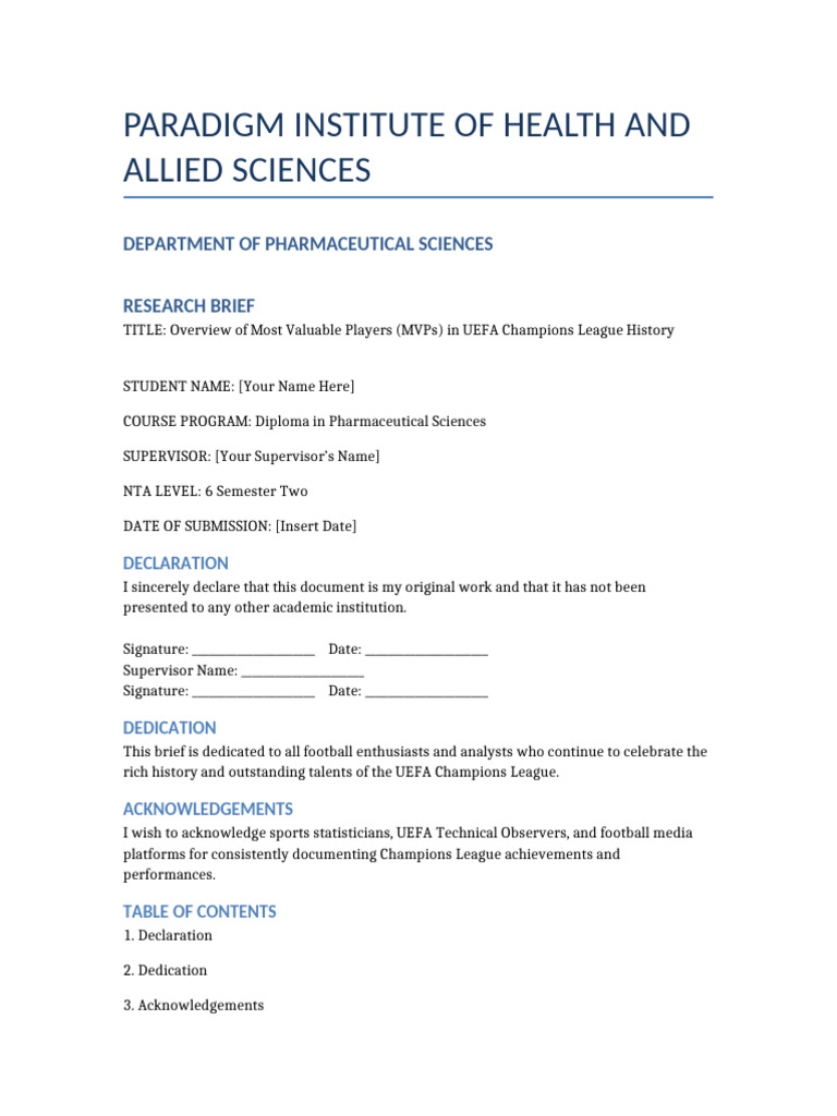 UCL MVP History Document | PDF | Association Football | Association ...