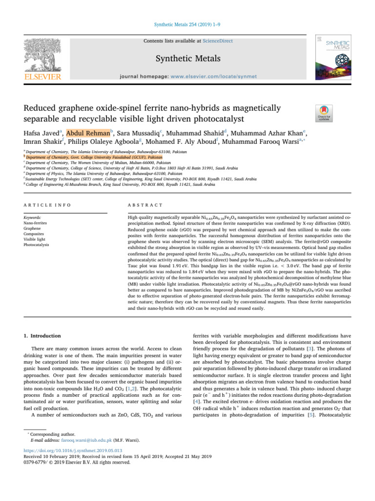 My Published Paper | PDF | Graphene | Band Gap