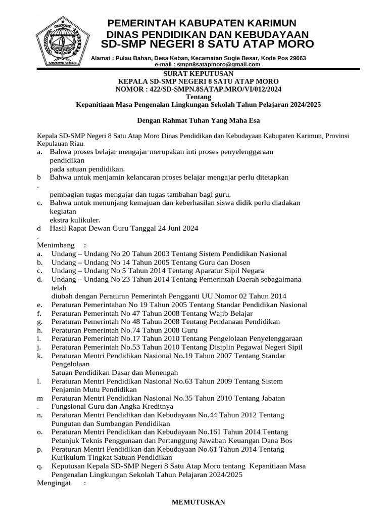 SK MPLS 2024-2025 | PDF