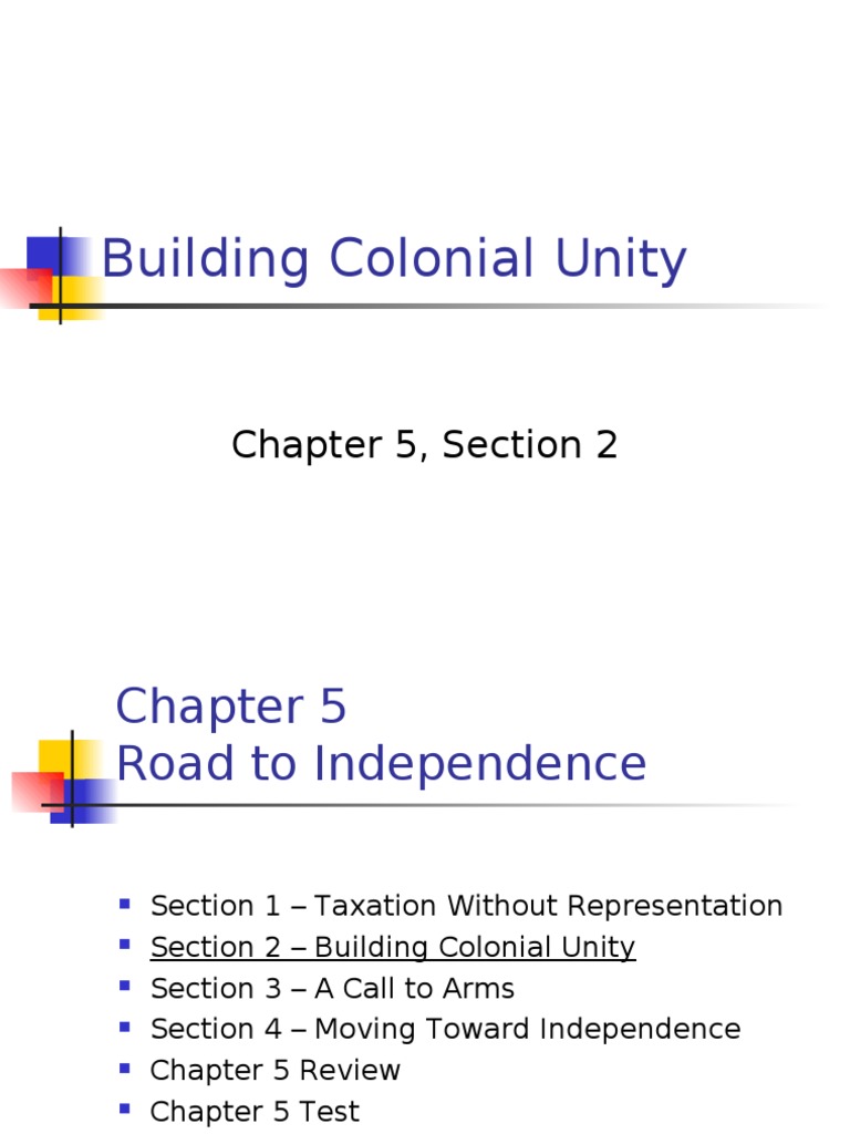 Building Colonial Unity Against Britain | PDF | Colonial United States ...