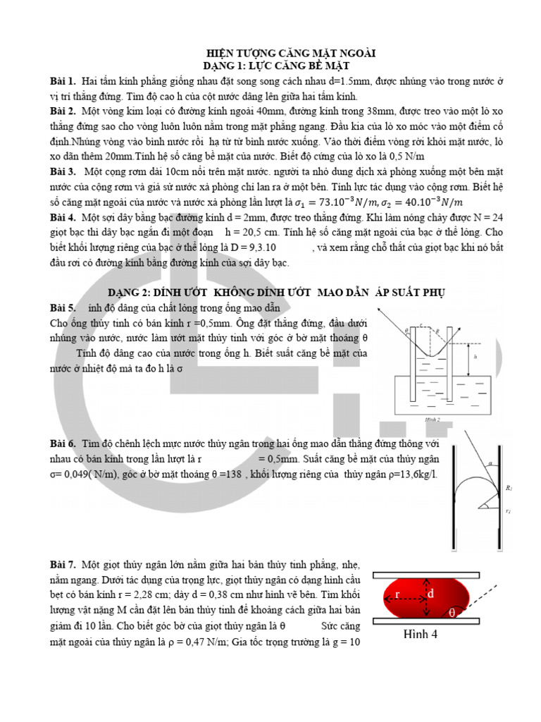 Bai Tap Chat Long | PDF