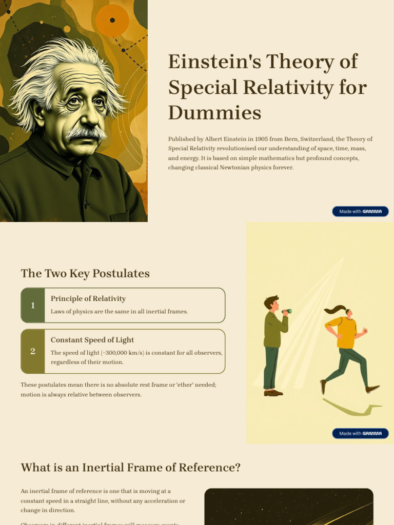 Einsteins Theory of Special Relativity | PDF | Special Relativity | Mass