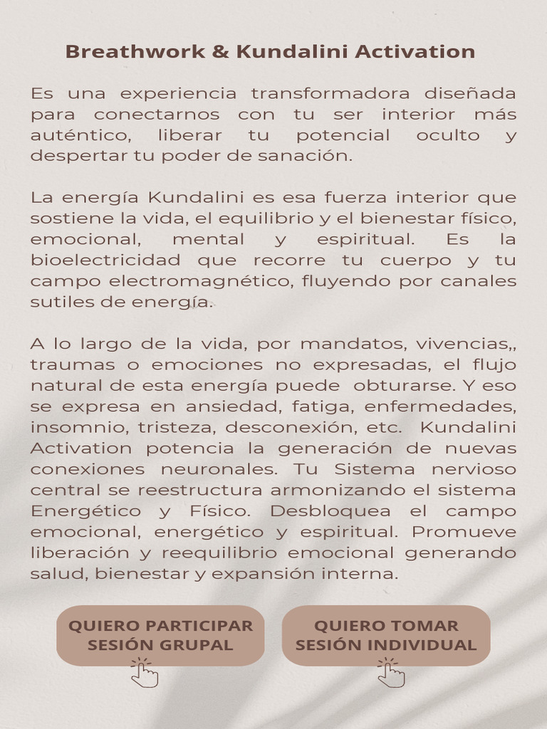 Breathwork & Kundalini Activation | PDF | Las emociones | Trauma psicólogico