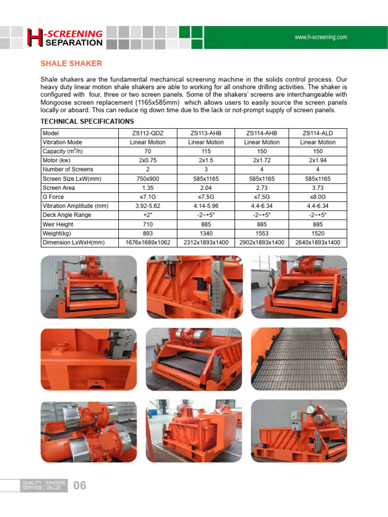 Heavy Duty Linear Motion Shale Shakers | PDF