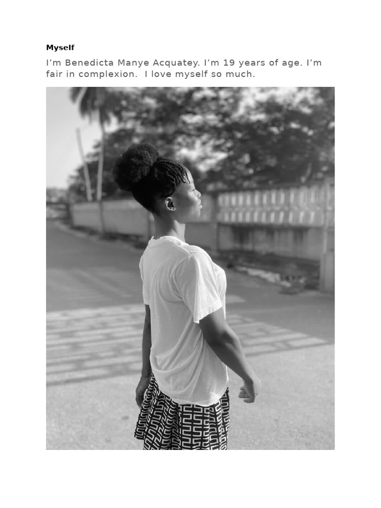 I'm Benedicta Manye Acquatey. I'm 19 Years of Age. I'm Fair in ...