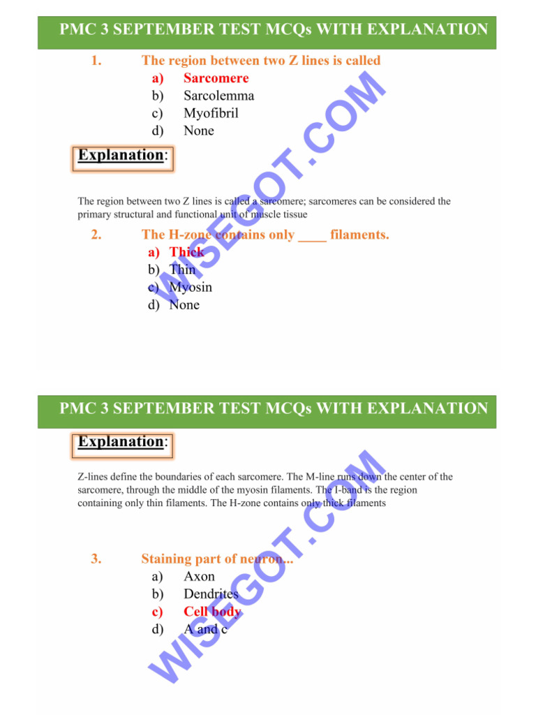 PMC Mdcat 3 Sep Paper Solved Explanation | PDF