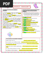 Should and Shouldnt Exercise | PDF