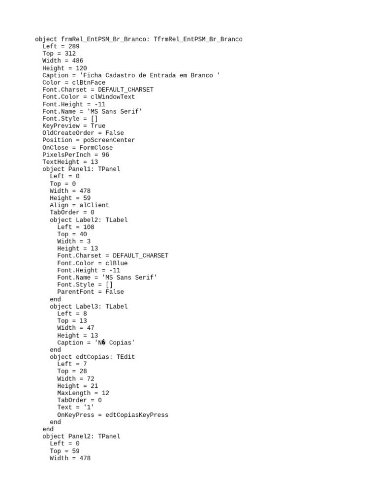 UfrmRel EntPSM BR Branco | PDF | Typefaces | Arial