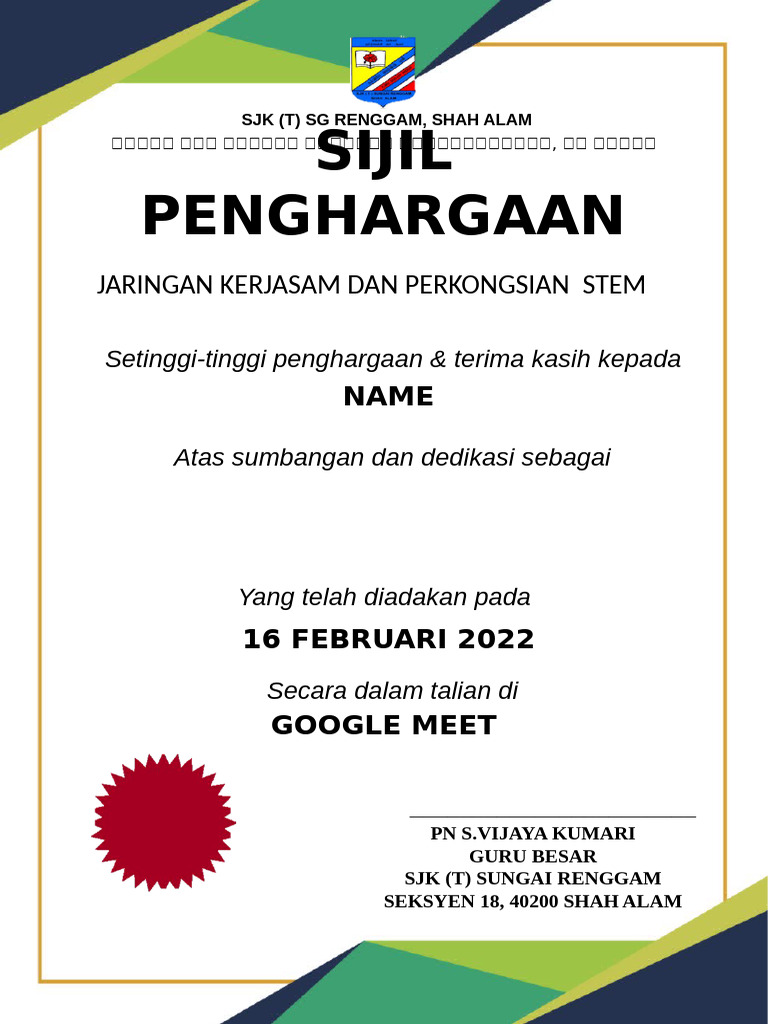 Sijil Penceramah STEM | PDF