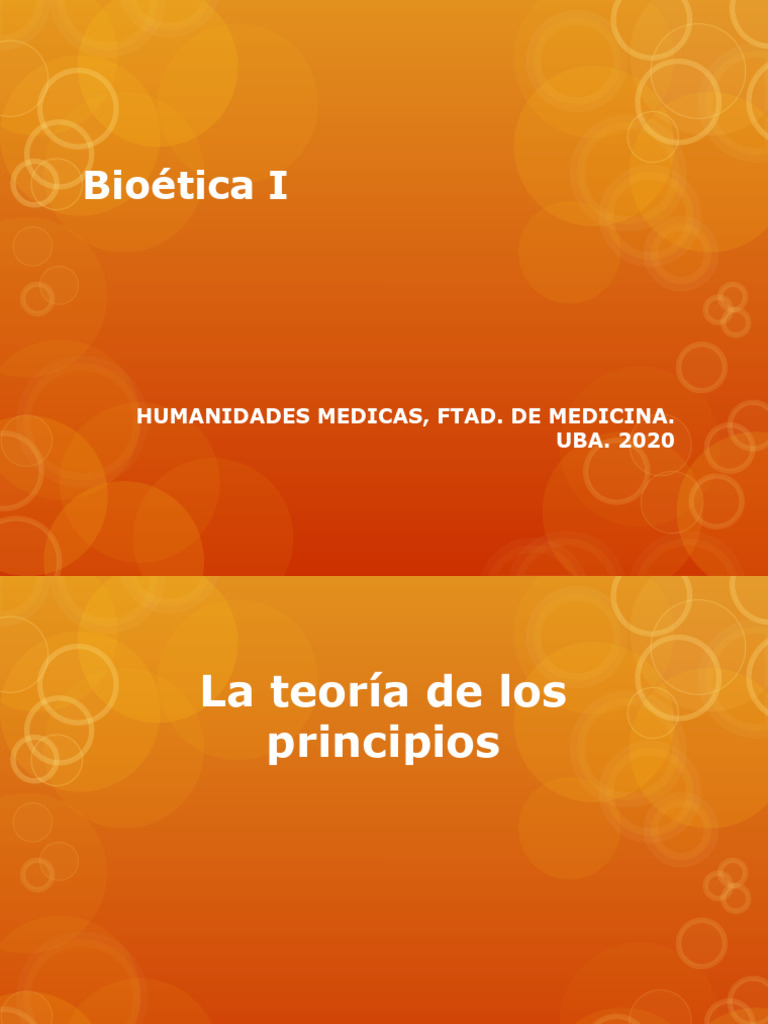 Principios de Bioética: Autonomía y Justicia | PDF | Autonomía | Bioética