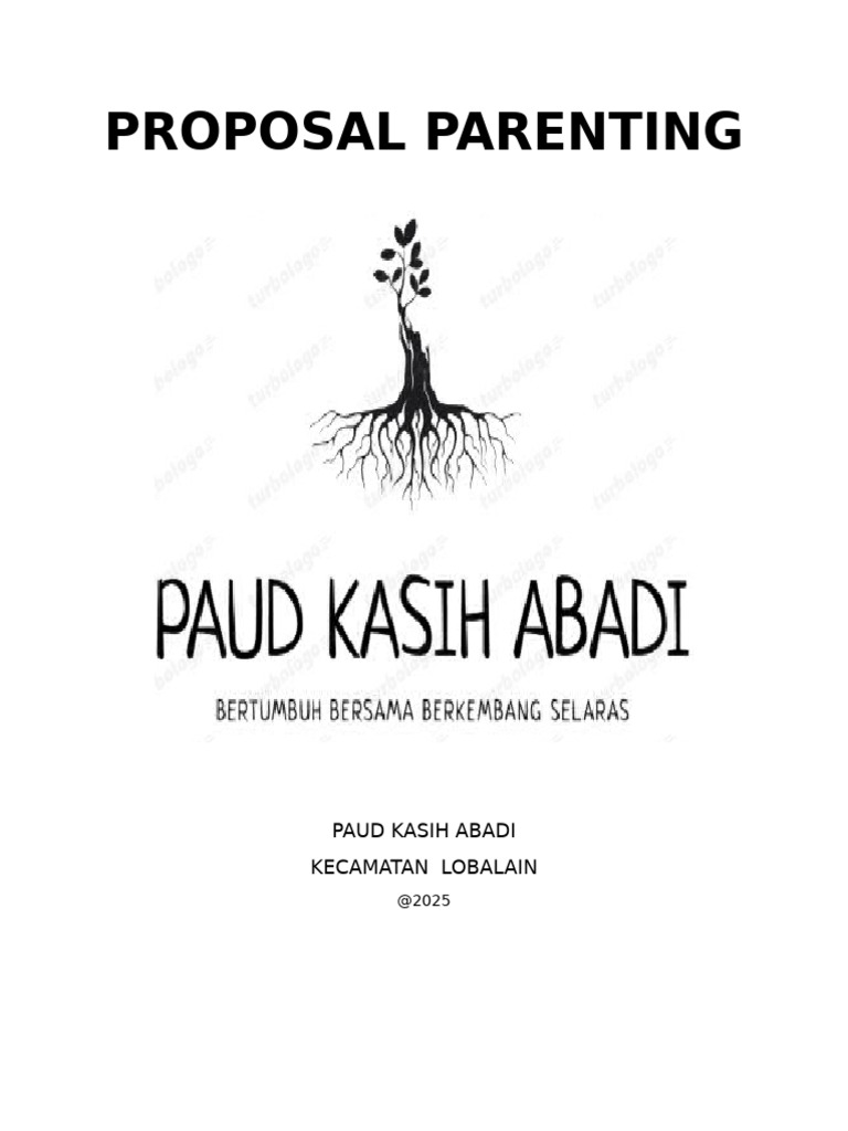 PROPOSAL Parenting PAUD Kasih Abadi | PDF
