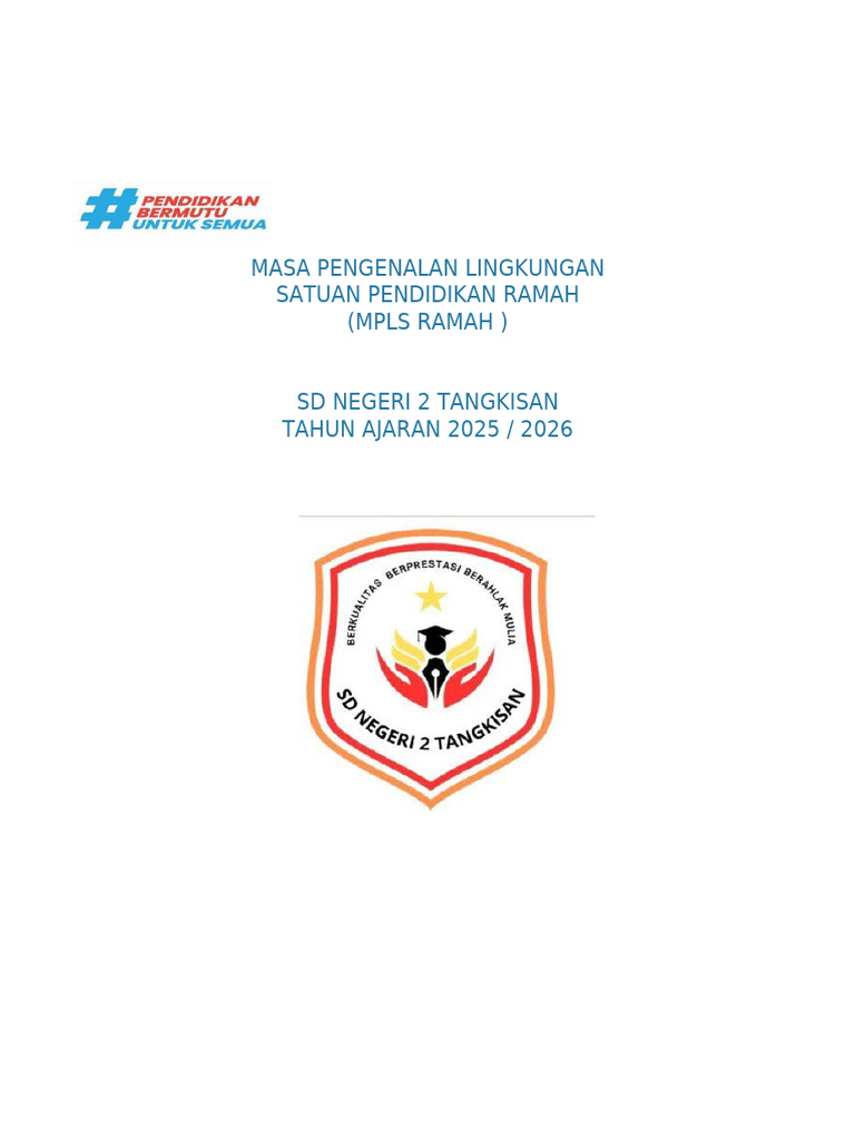 Logo MPLS Ramah 2025 untuk Pendidikan | PDF