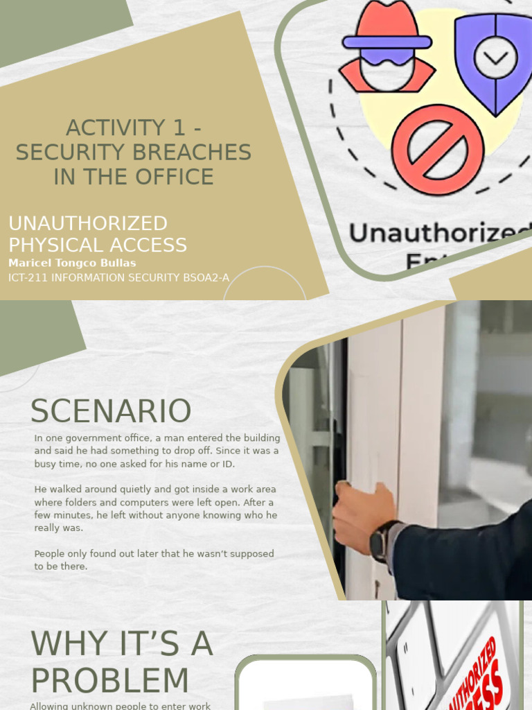 Unauthorized Physical Access | PDF