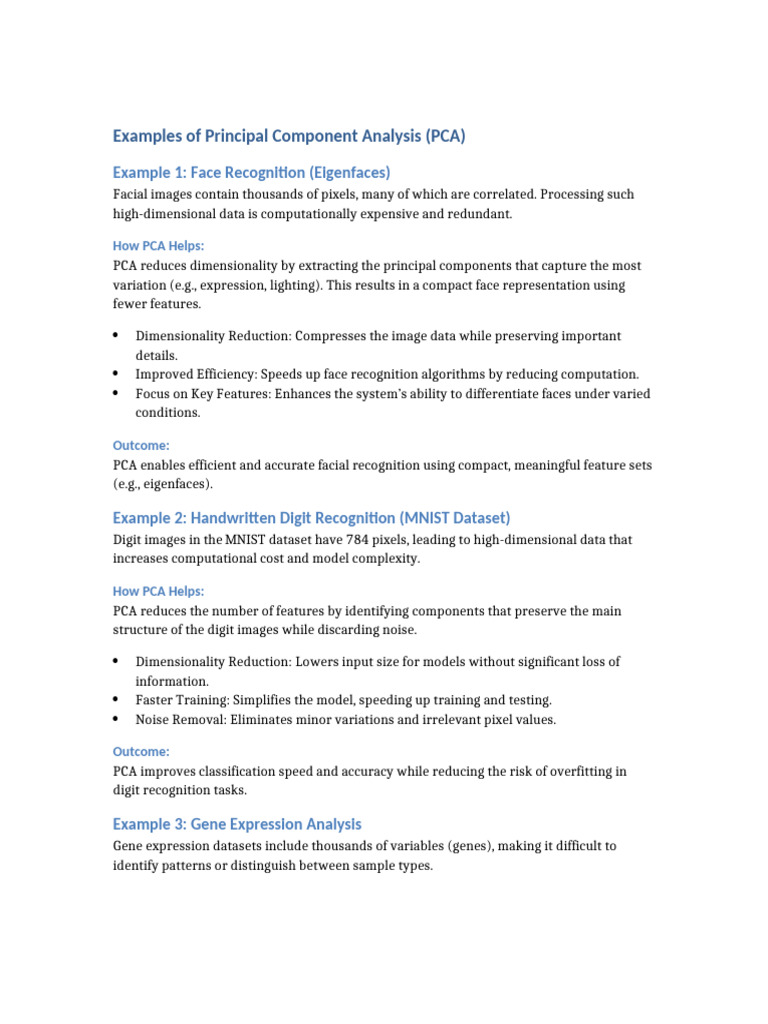 PCA Examples | PDF | Principal Component Analysis | Applied Mathematics