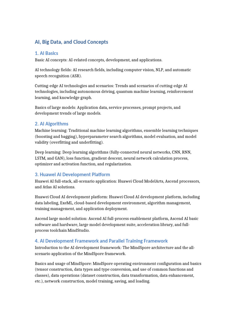 AI BigData Cloud Concepts | PDF | Artificial Intelligence | Intelligence (AI) & Semantics