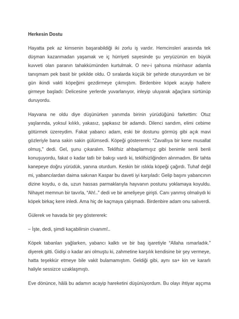 Stefan Zweig Herkesin Dostu Anton | PDF