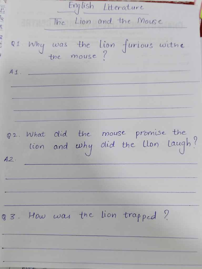 The Lion & The Mouse Q&A | PDF