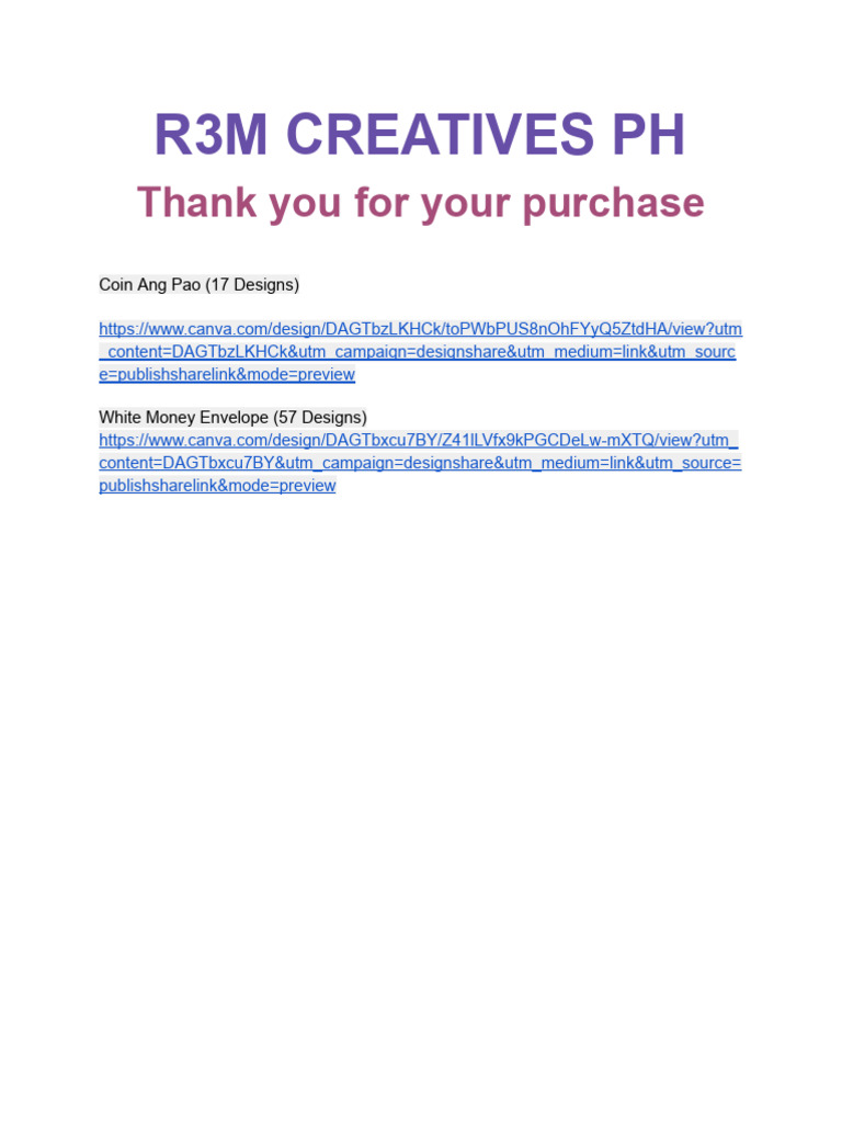 Ampao and Money Envelope Designs | PDF