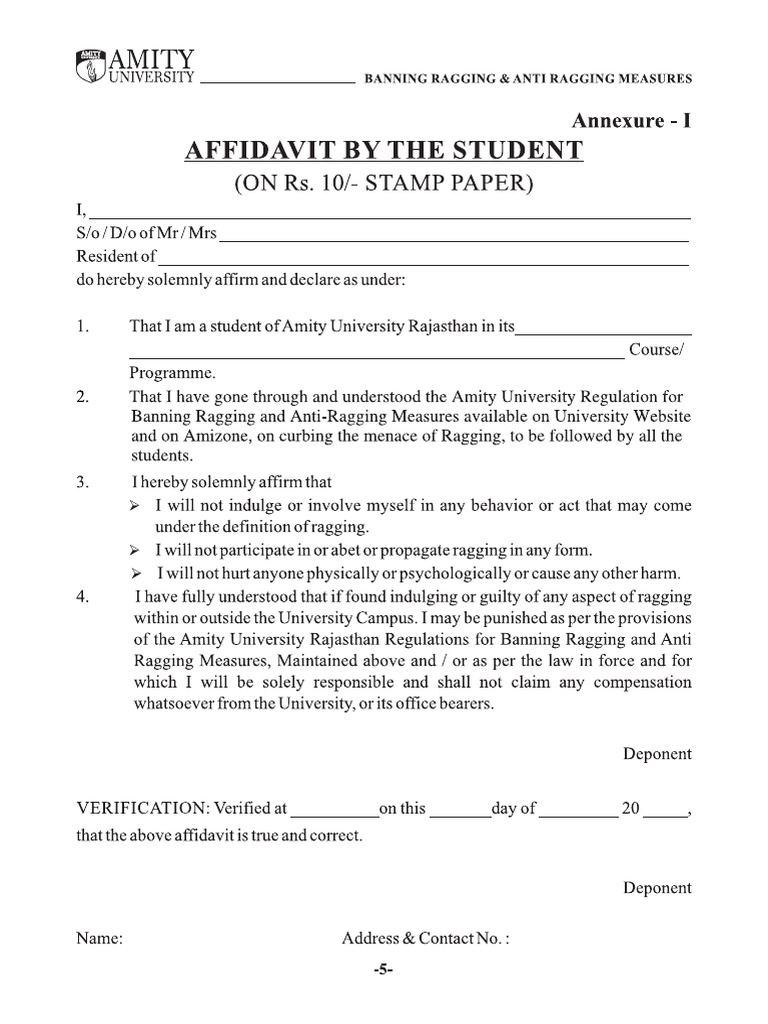 Anti Ragging Book - CDR | PDF