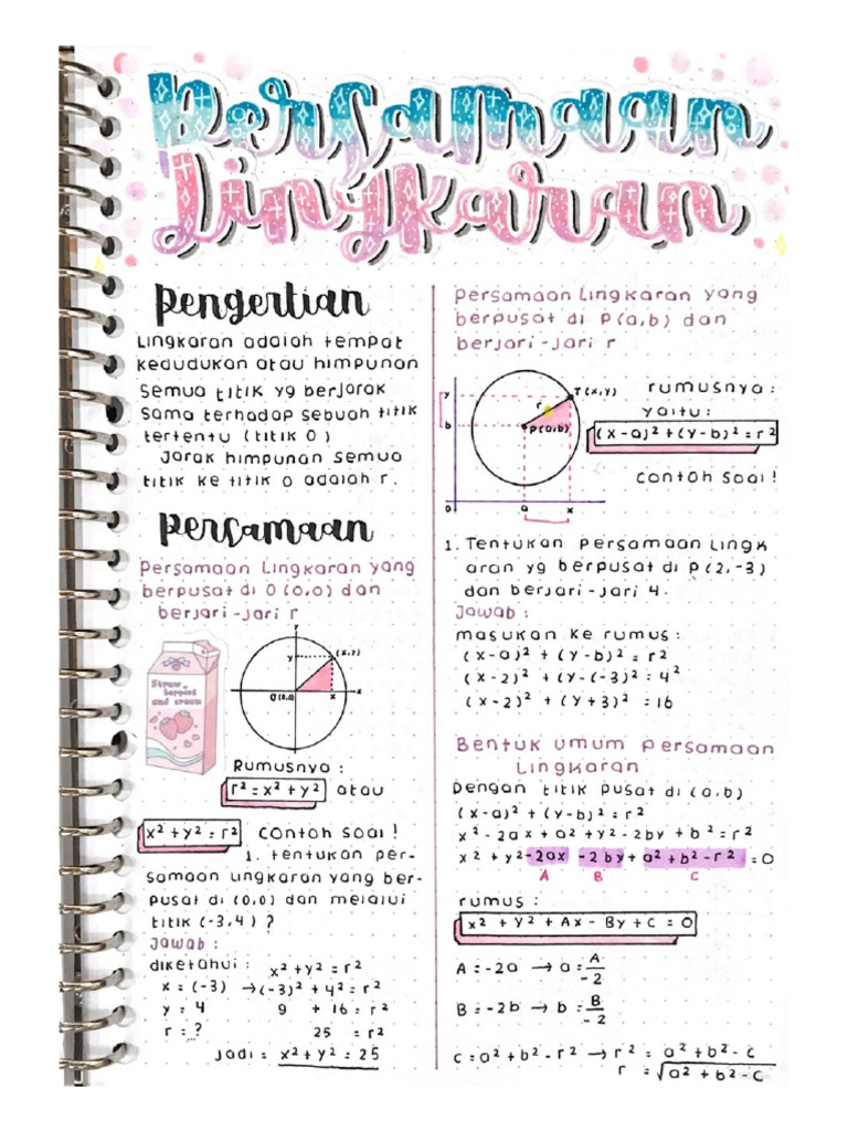 Persamaan Lingkaran MTK 11 | PDF