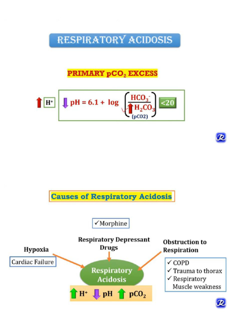 4-Respiratory Acidosis and Alkalosis (ACID BASE BALANCE) | PDF