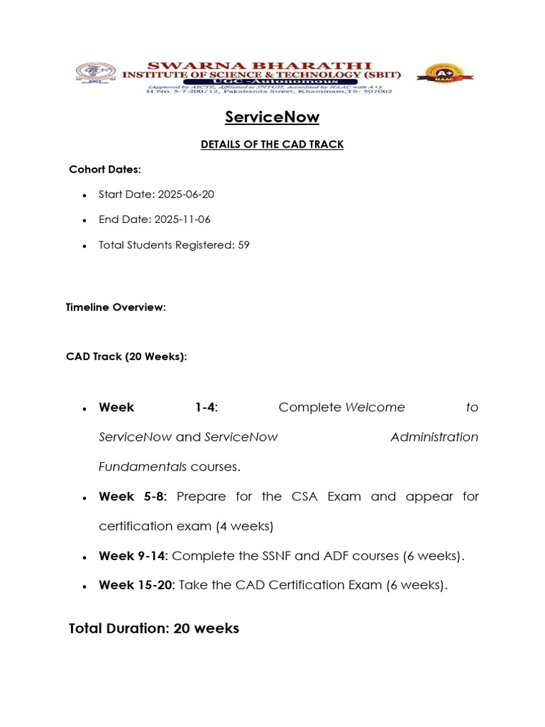 Details of The Cad Track | PDF