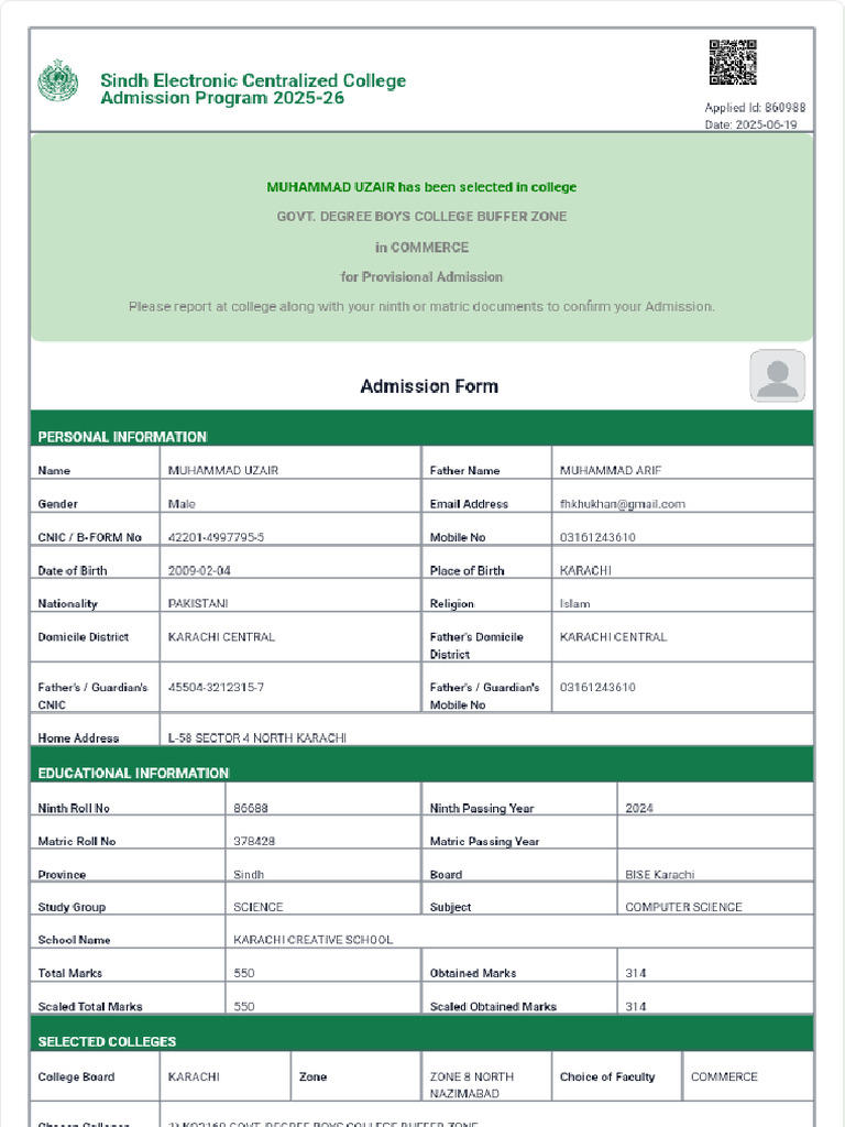 Seccapletter Muhammad Uzair | PDF