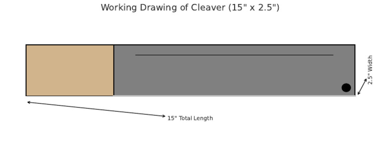 Cleaver Working Drawing | PDF