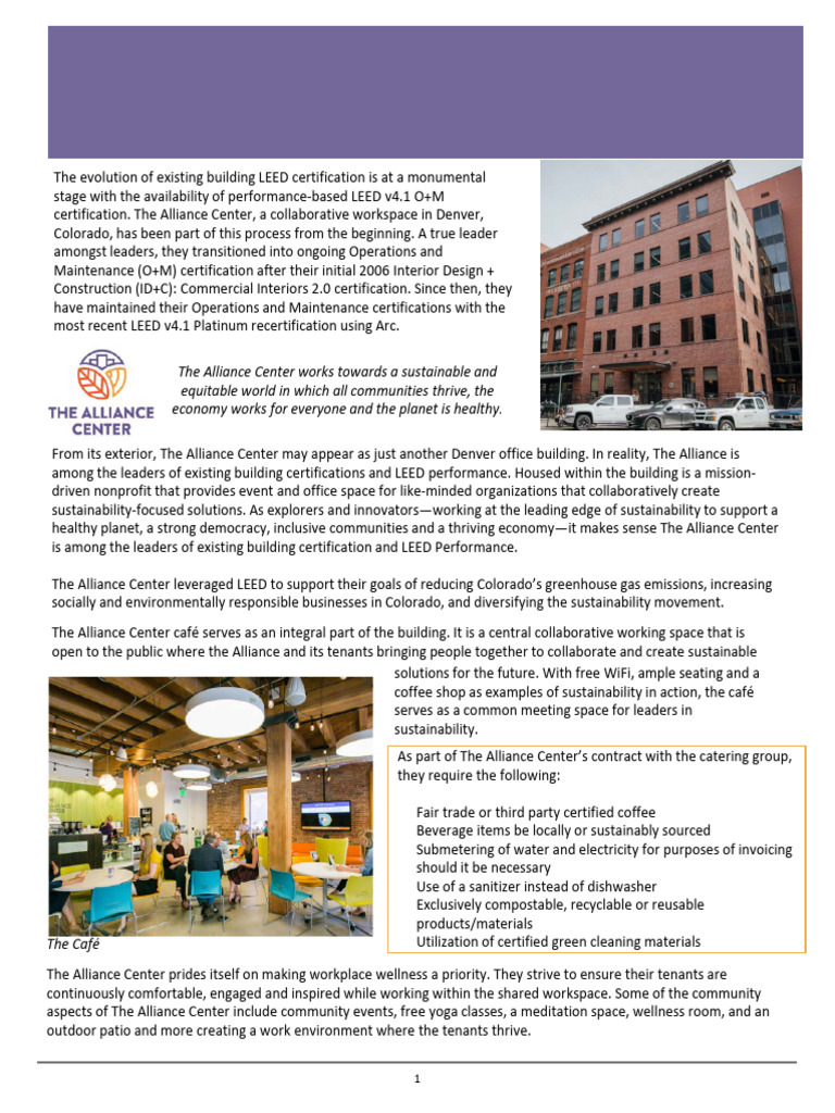The Alliance Center Case Study August2019 | PDF | Volatile Organic ...