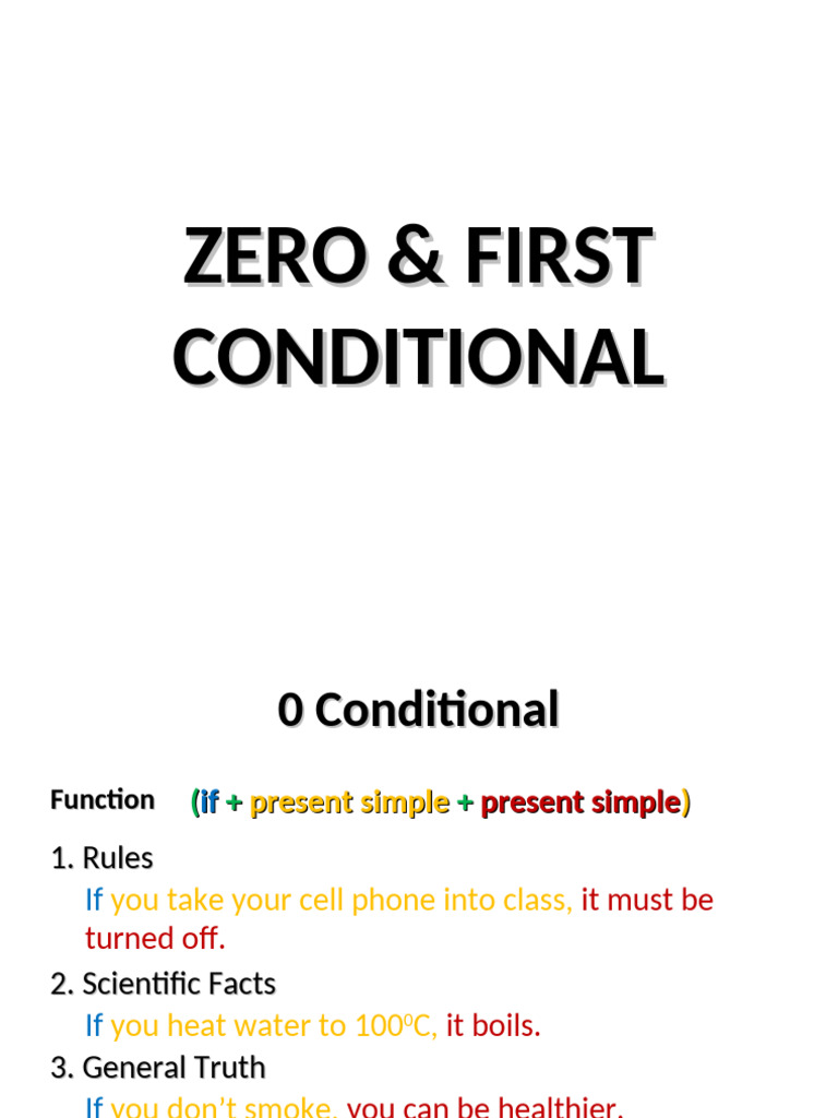 C First Zero Conditional Grammar Guides 137667 | PDF