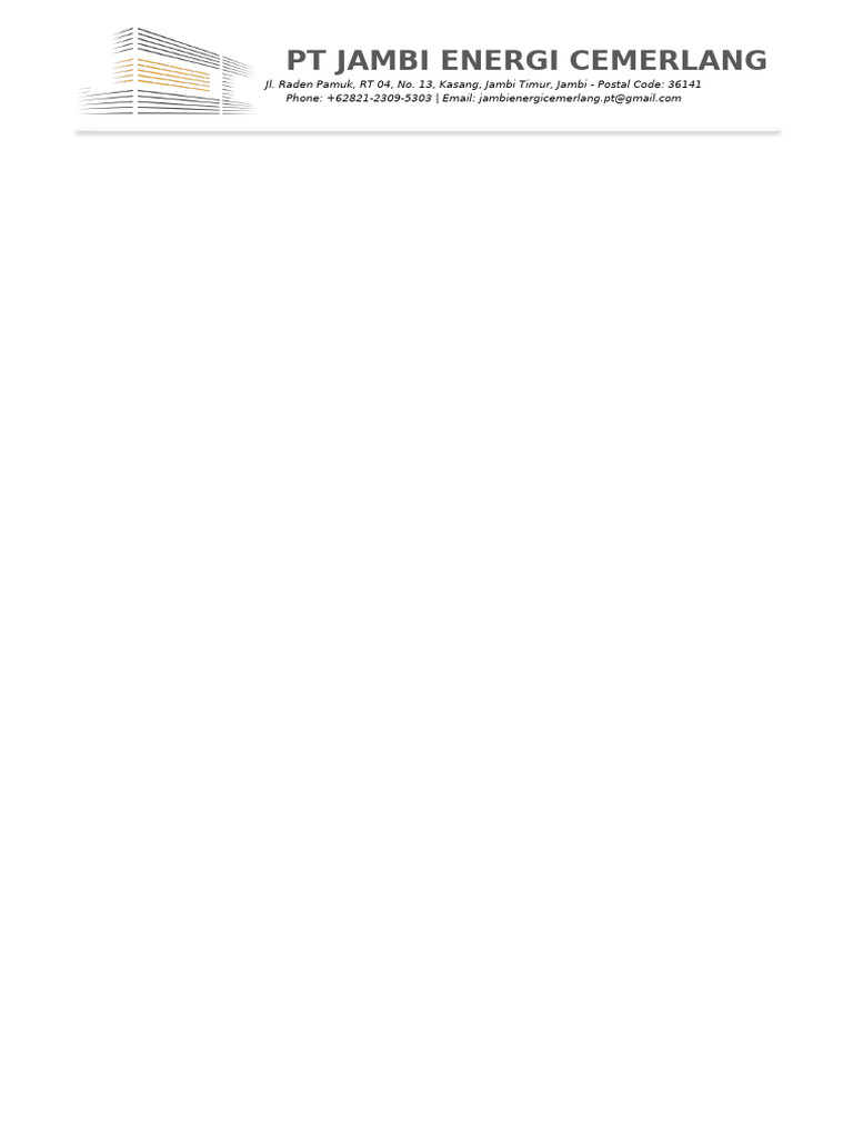 Kop Surat Pt. Jec | PDF