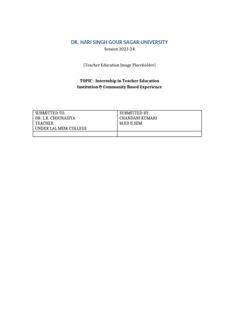 Internship Report Cover | PDF